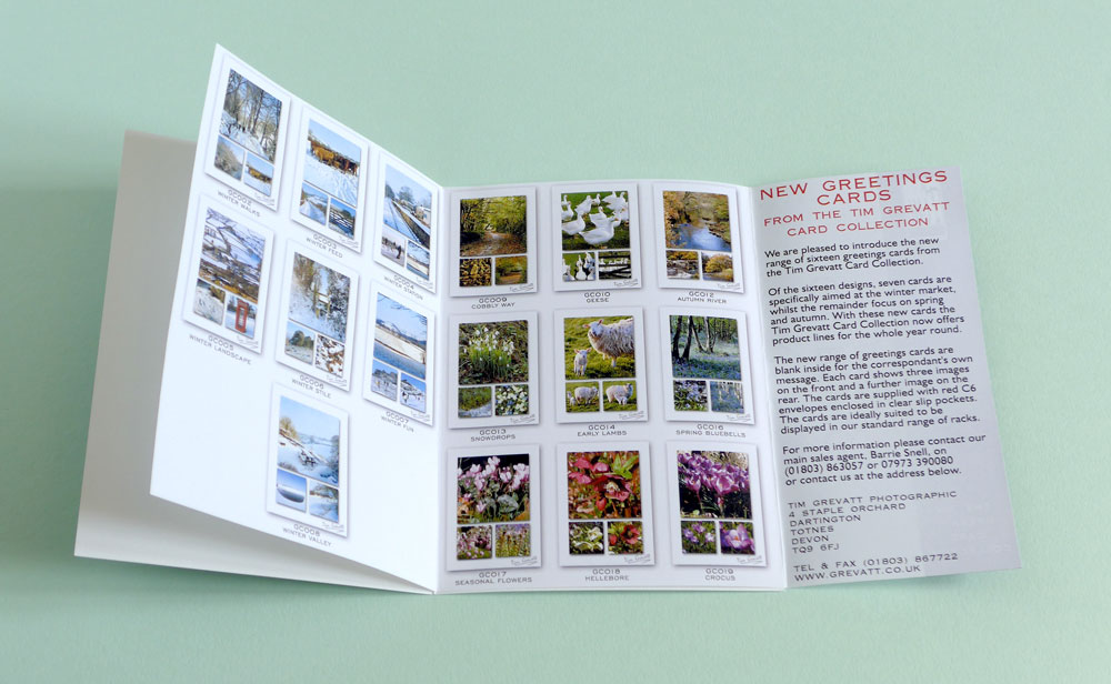 Tactile and eyecatching brochures, large and small – Tristram Grevatt